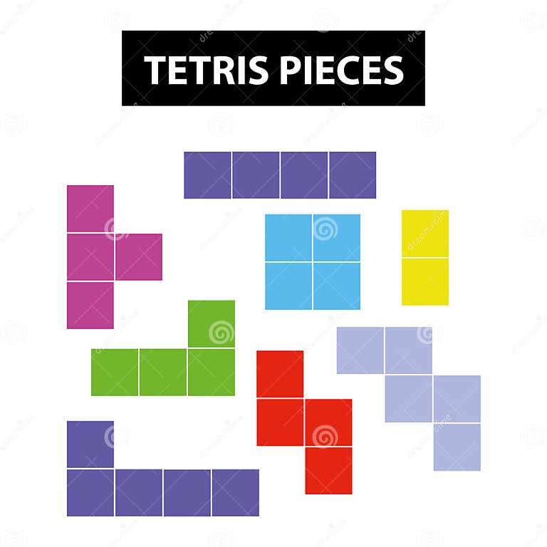 Tetris Pixel Brick Game, Illustration Editorial Photo - Illustration of ...