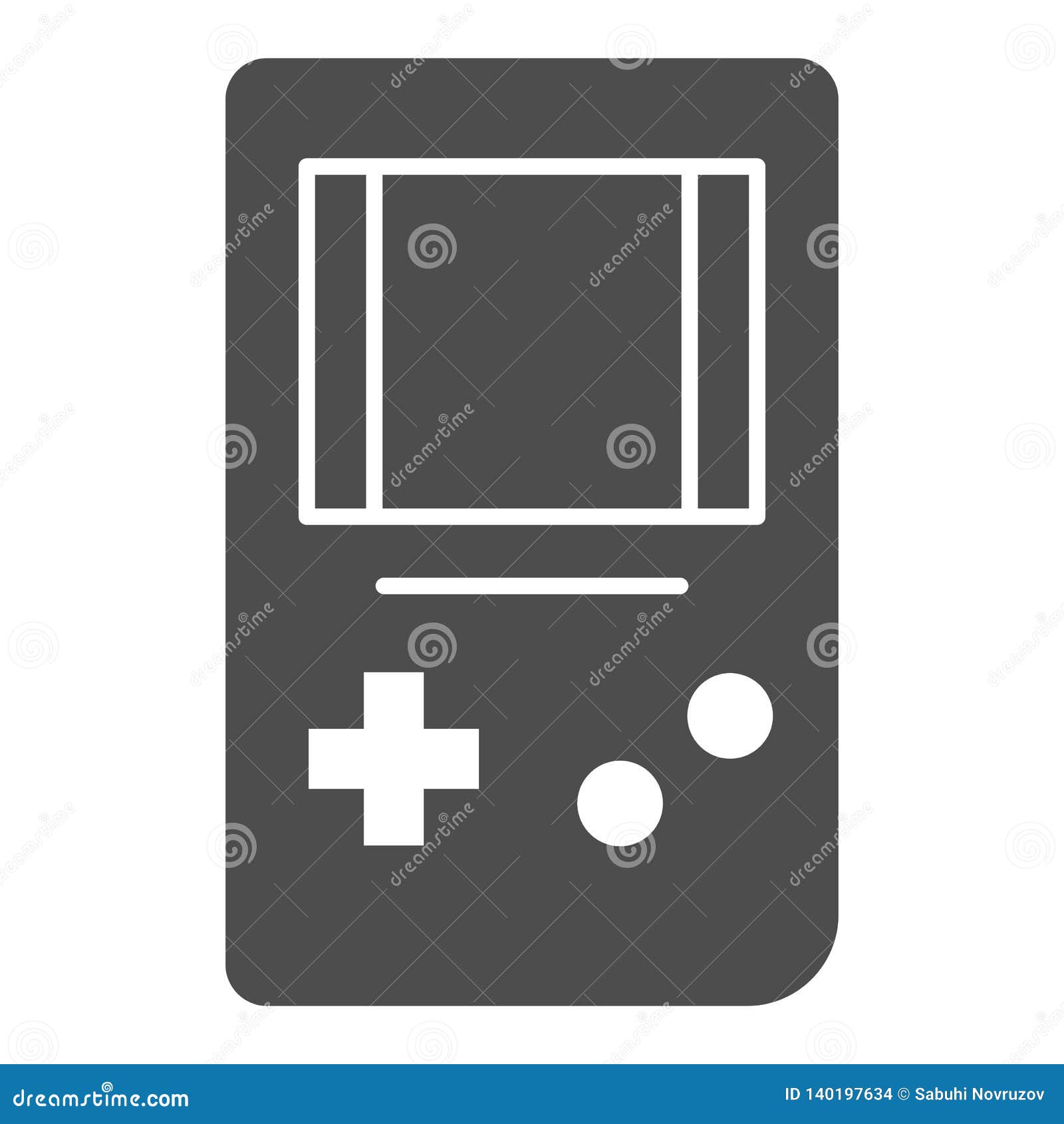 Tetris Solid Icon. Game Console Vector Illustration Isolated on White ...