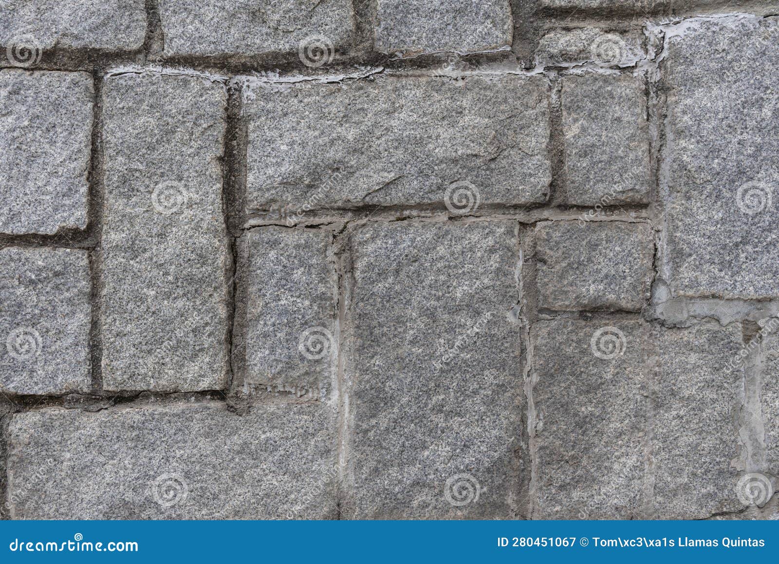 Tetris Style Granite Block Wall Stock Image - Image of tile, outdoors ...
