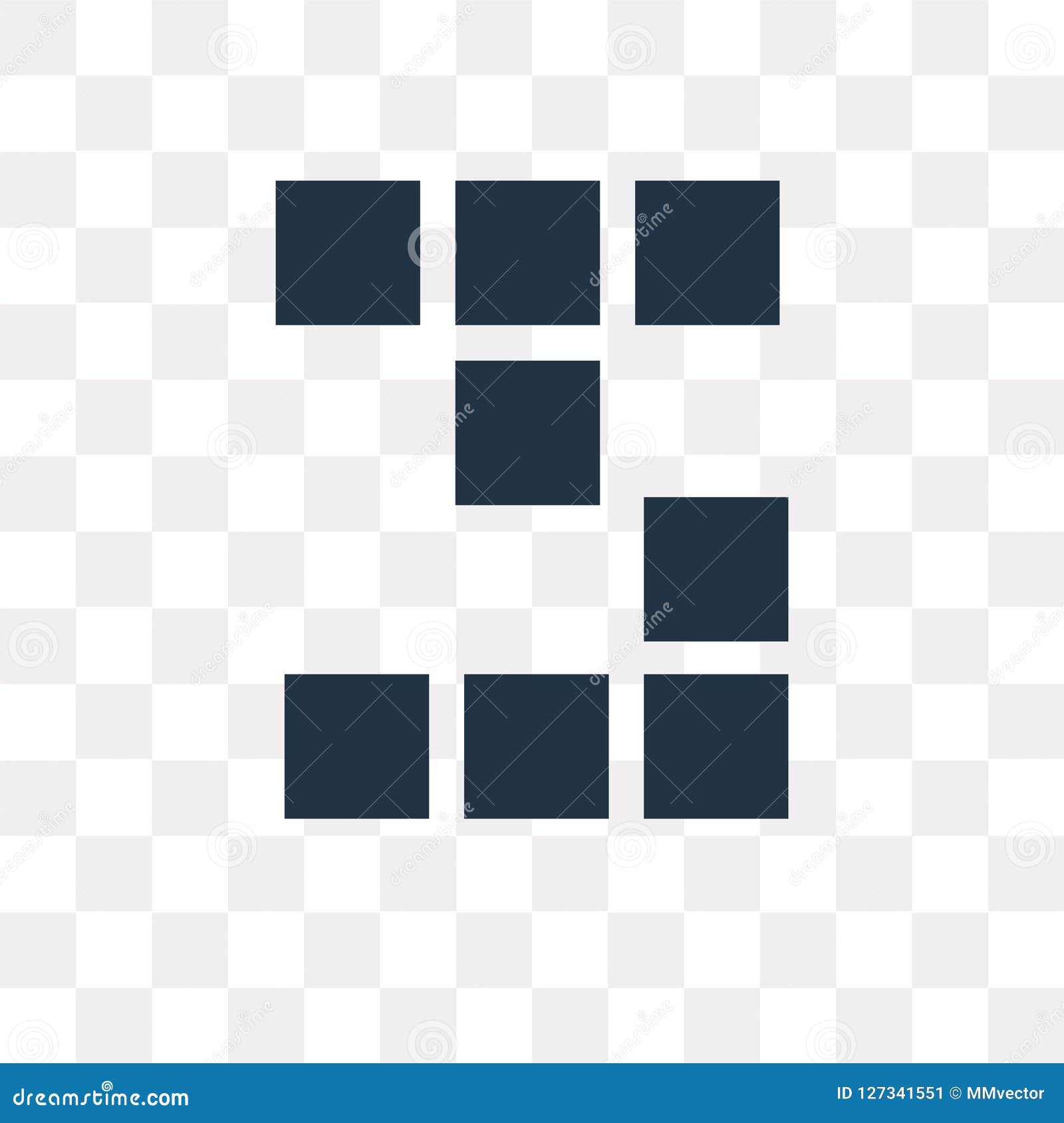 Tetris Vector Icon Isolated on Transparent Background, Tetris T Stock ...