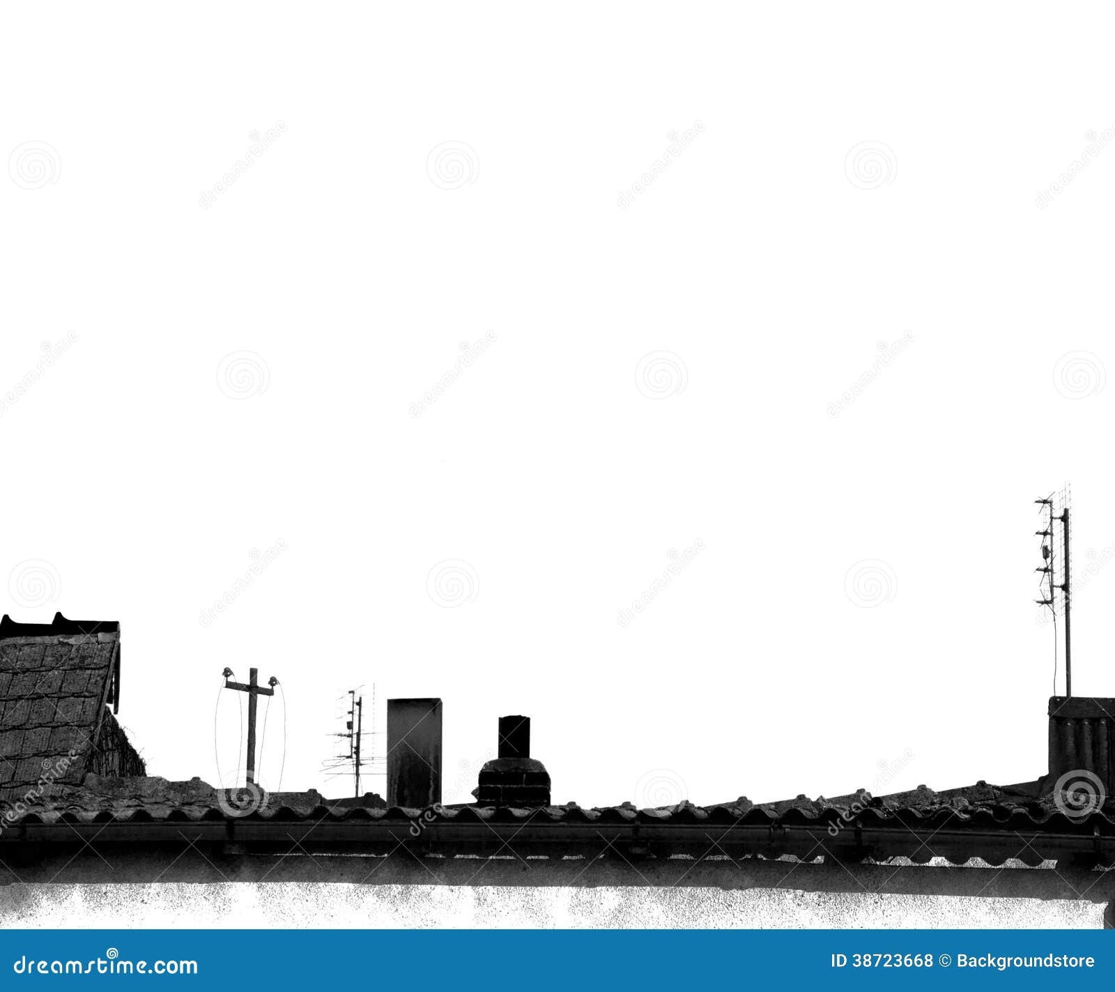 Tetti fotografia stock. Immagine di nero, disegno, concreto - 38723668