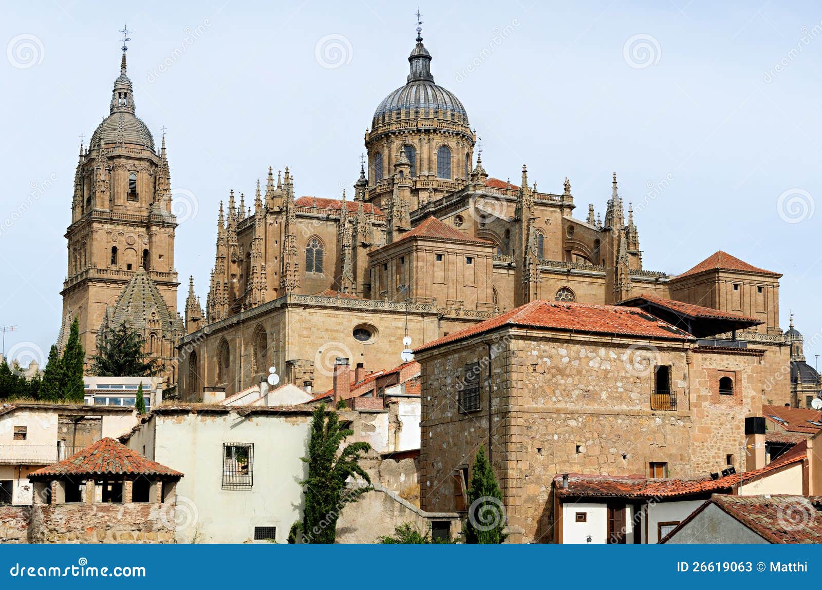 Tetti E Cattedrale Di Salamanca, Spagna Immagine Stock - Immagine di ...