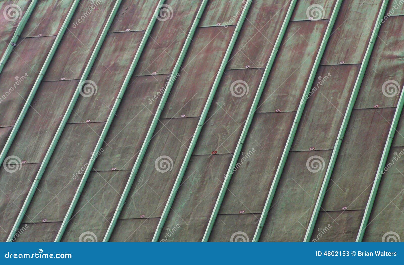 Tetto di rame verde immagine stock. Immagine di particolare - 4802153