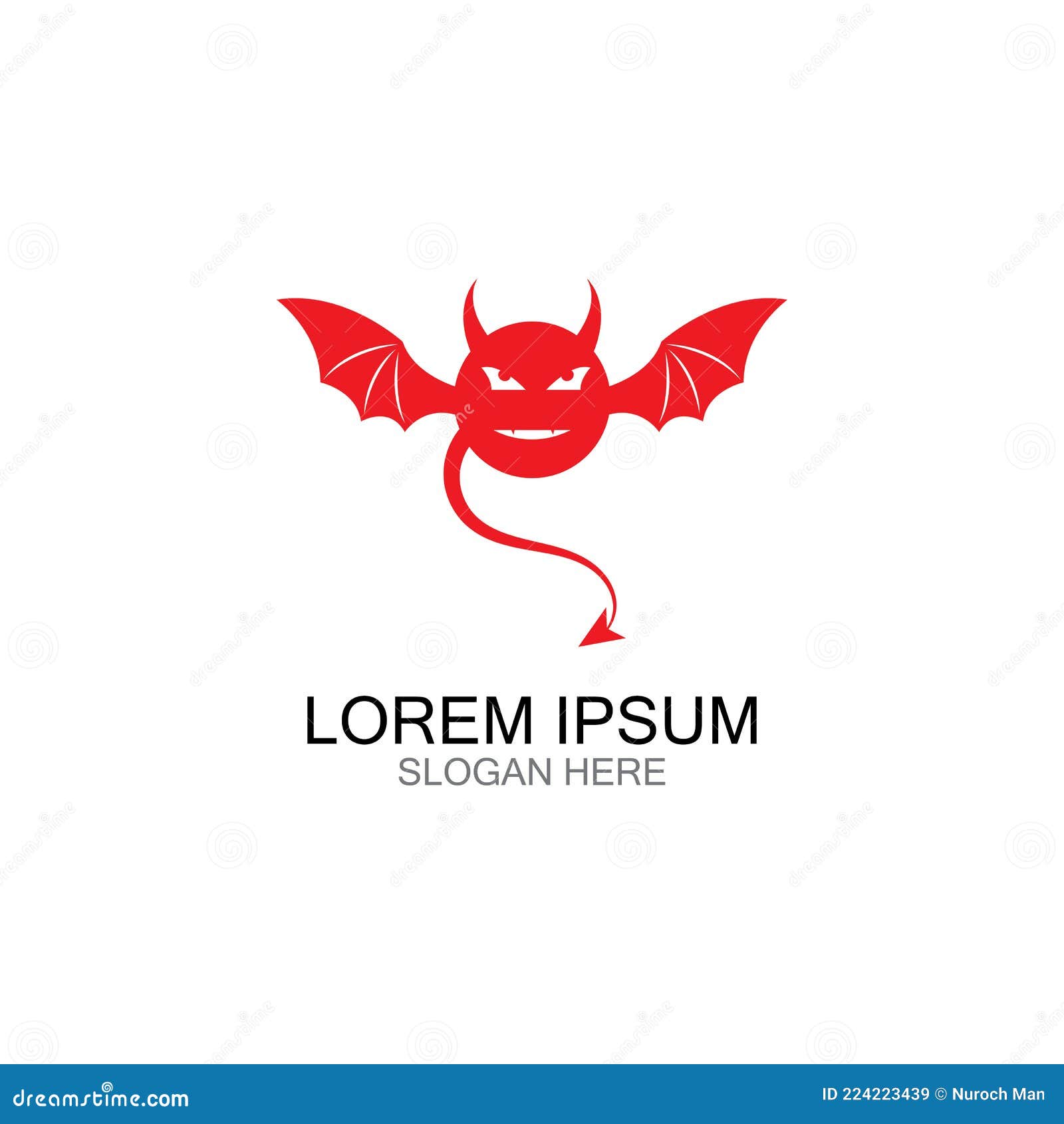 Teufel Logo Vektor Symbol Vorlage. Vektor Abbildung - Illustration von ...