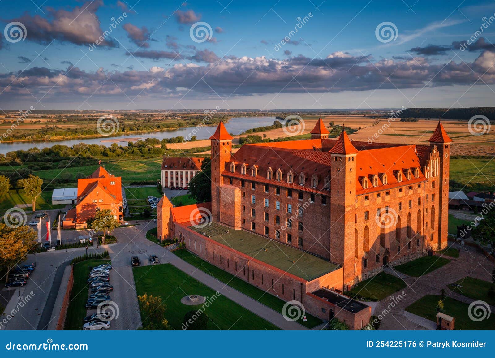 Teutonic Castle in Gniew in the Light of the Setting Sun. Poland Stock Photo - Image of order ...