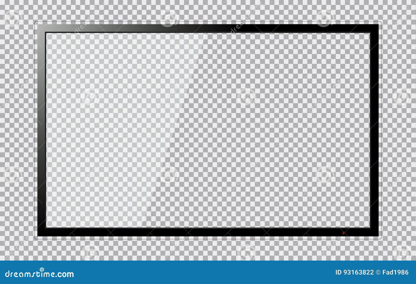 Tevê Moderna Com a Tela Transparente Isolada No Fundo Transparente ...