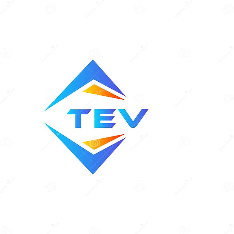 TEV Abstract Technology Logo Design on White Background. TEV Creative ...