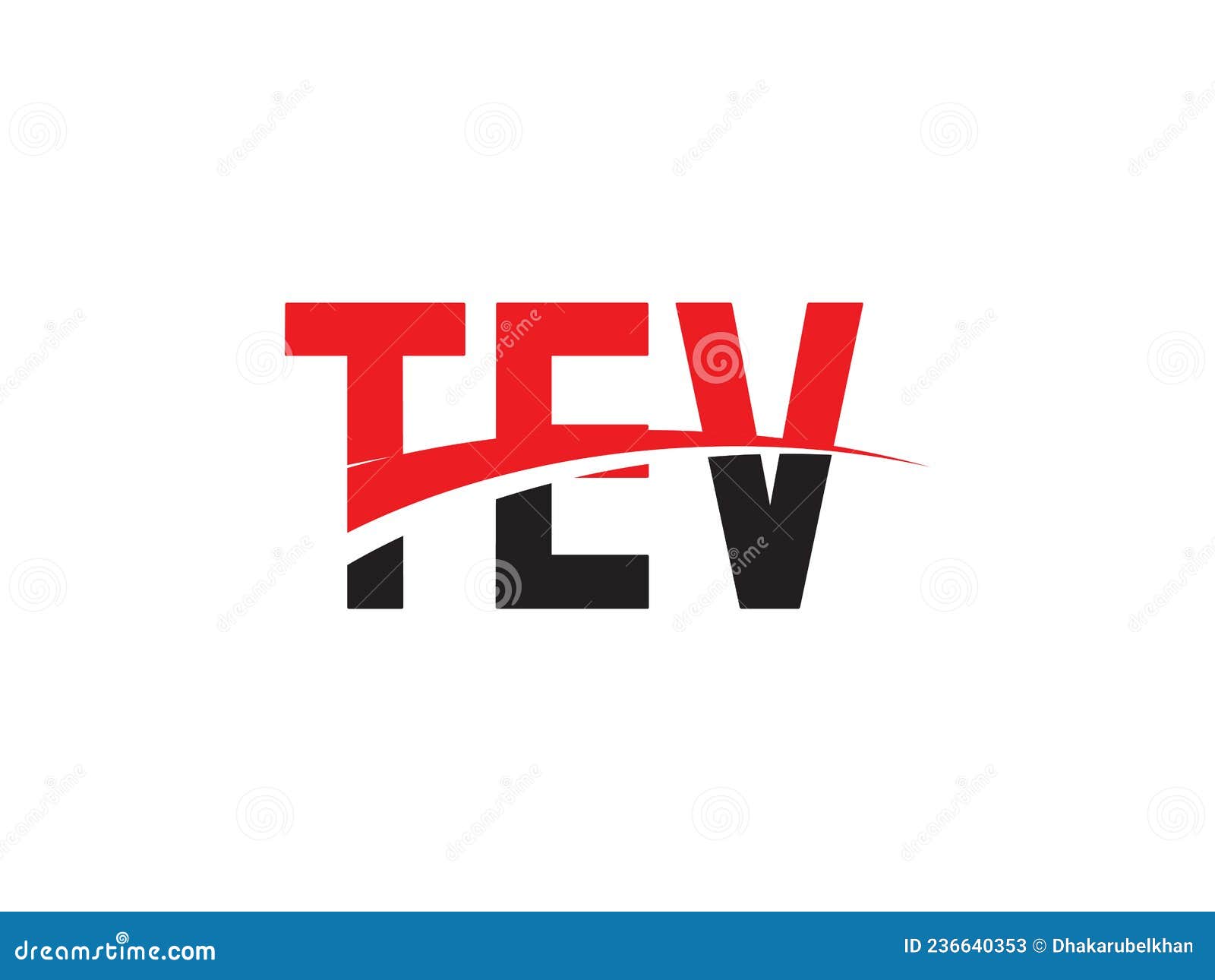 TEV Letter Initial Logo Design Vector Illustration Stock Vector ...