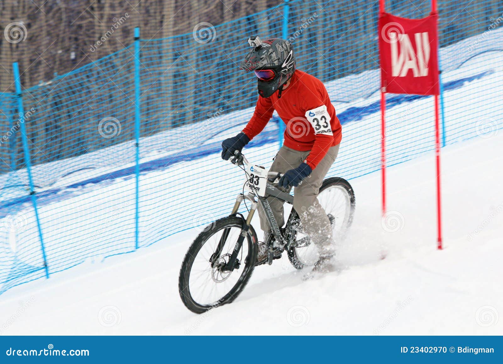 Teva Dual Slalom Bike editorial image. Image of flags - 23402970