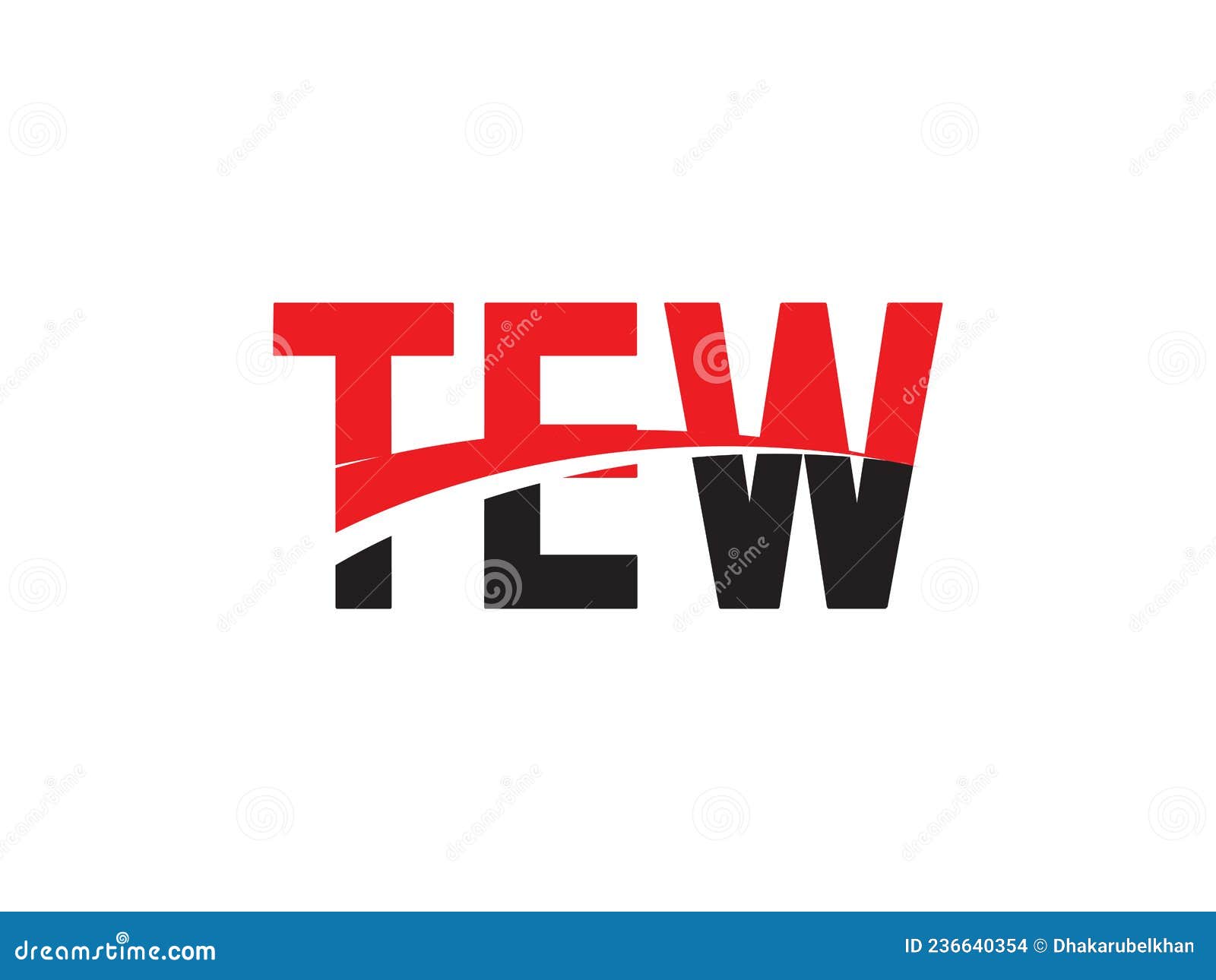 TEW Letter Initial Logo Design Vector Illustration Stock Vector ...