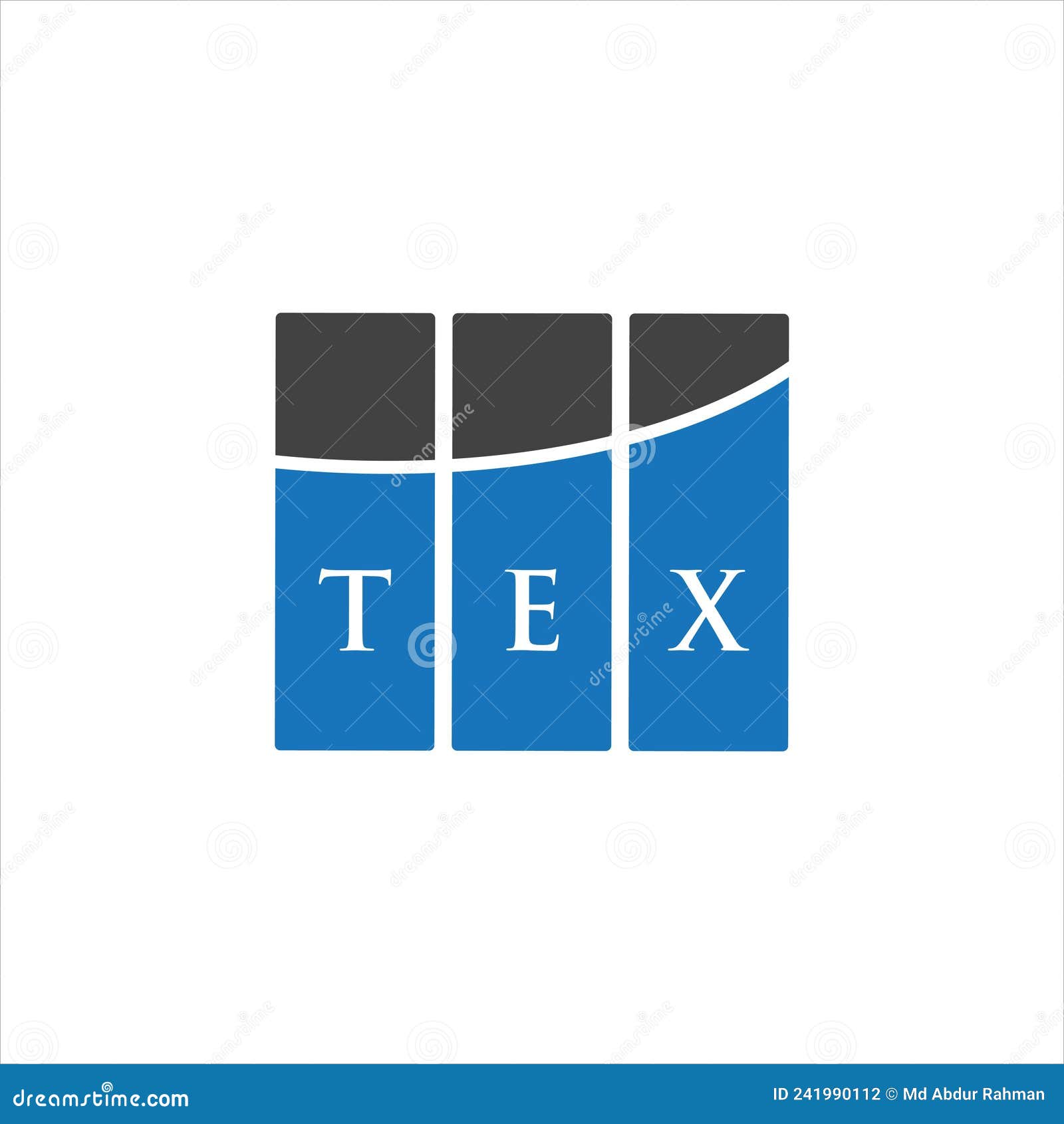 TEX Letter Logo Design On White Background. TEX Creative Initials ...