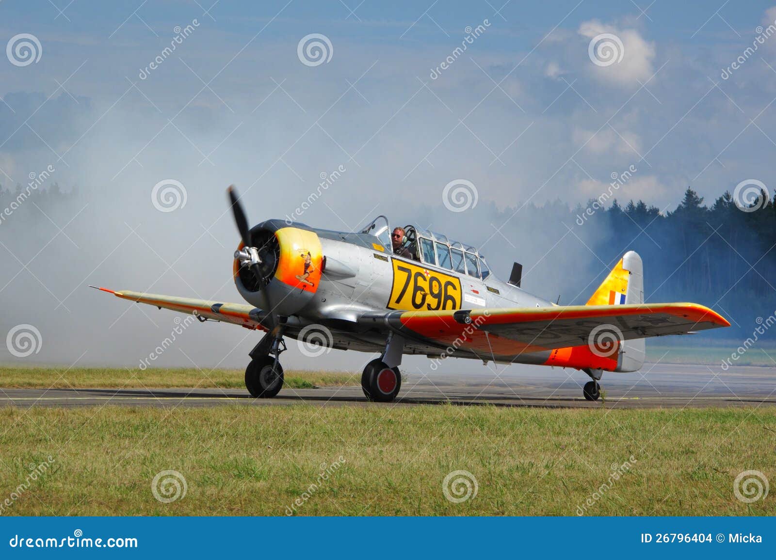 Texan AT6 Na Pista De Decolagem Imagem de Stock Editorial - Imagem de ...