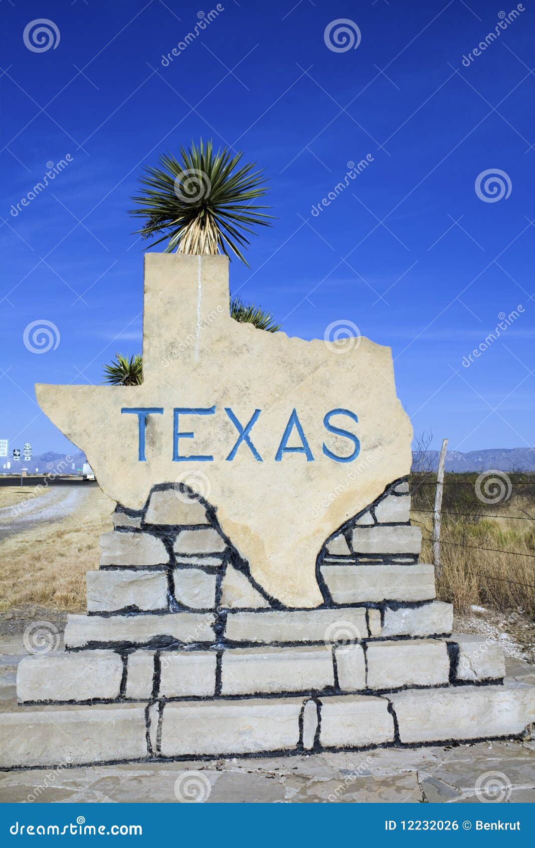 Texas zdjęcie stock. Obraz złożonej z droga, znak, opustoszały - 12232026