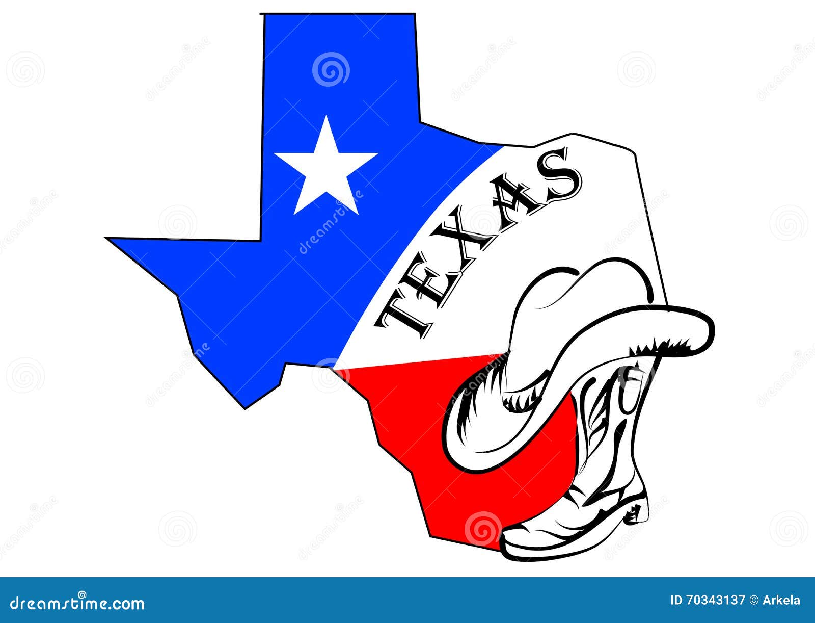 Texas stock illustration. Illustration of texas, state - 70343137