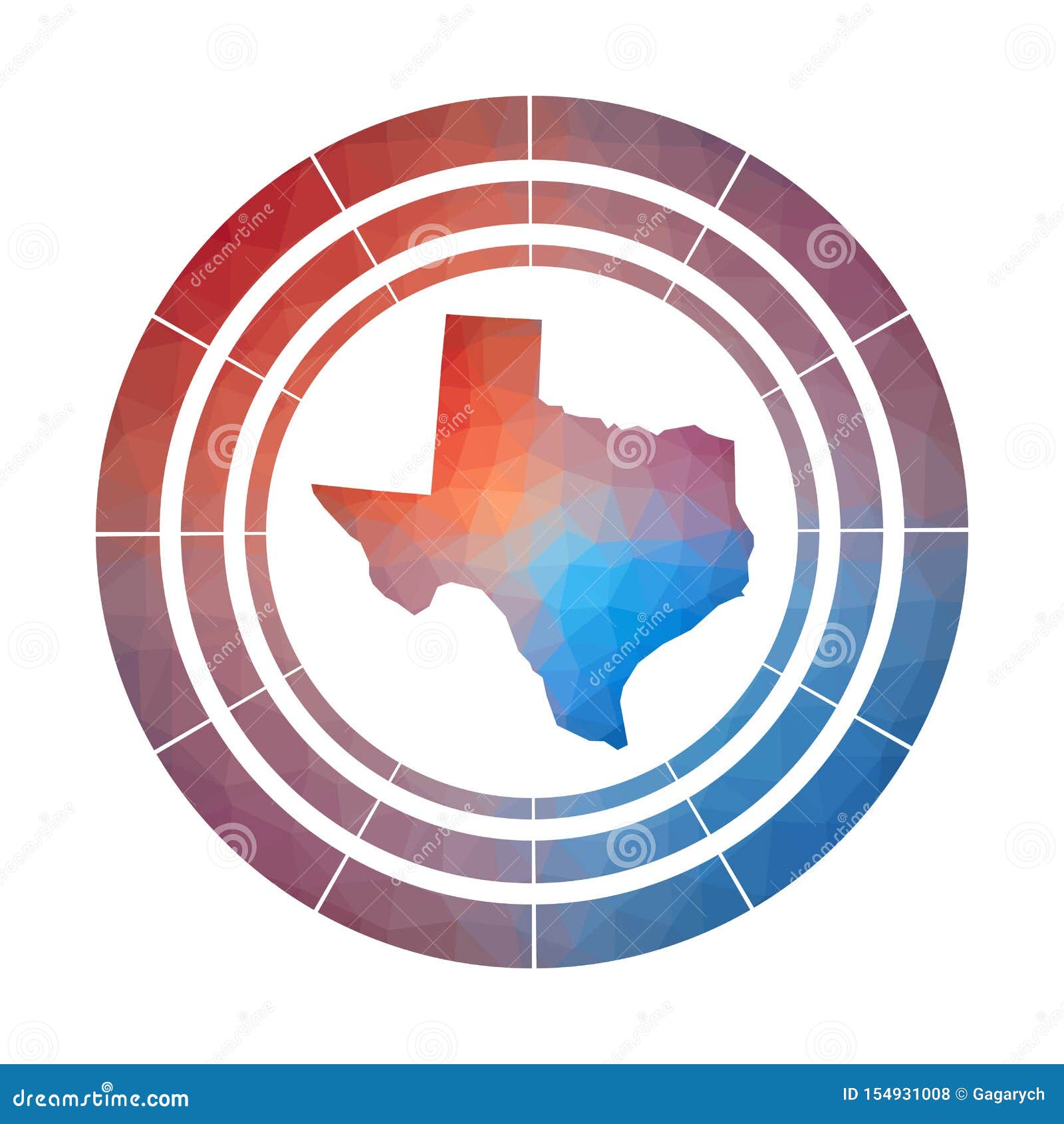 Texas badge. stock vector. Illustration of multicolored - 154931008