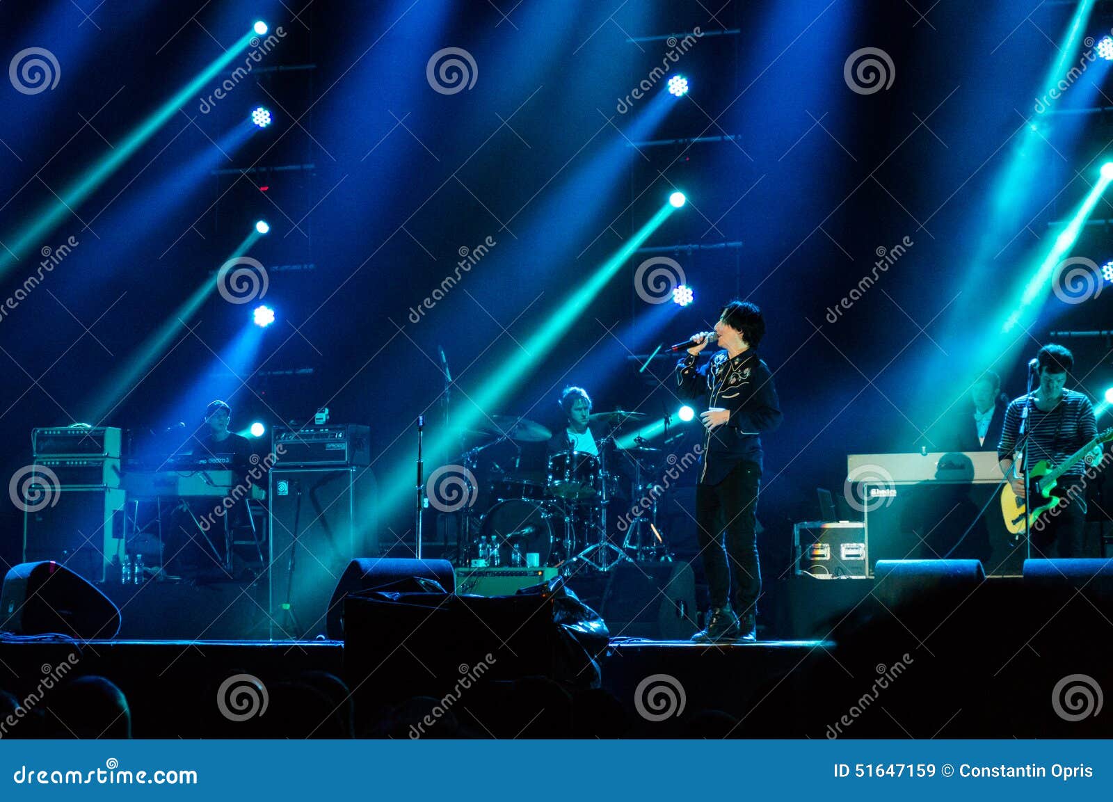 Texas band on stage editorial stock image. Image of relaxing - 51647159