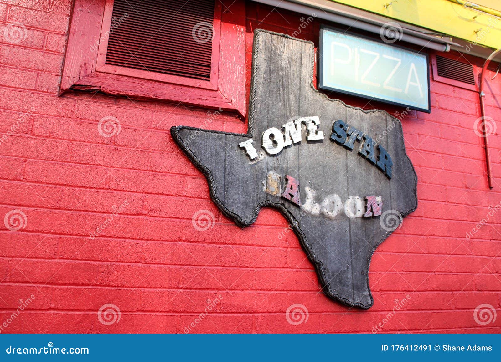 Texas Bar Sign editorial photo. Image of community, architecture ...
