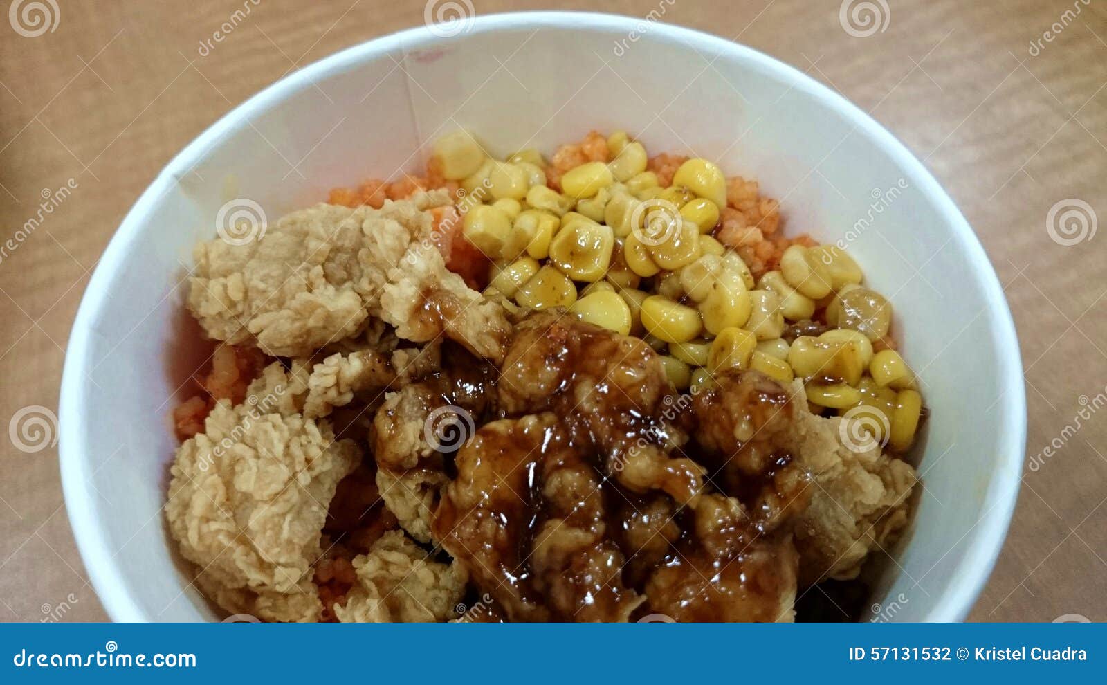 Texas Barbecue Rice Bowl stock photo. Image of corn, bowl - 57131532