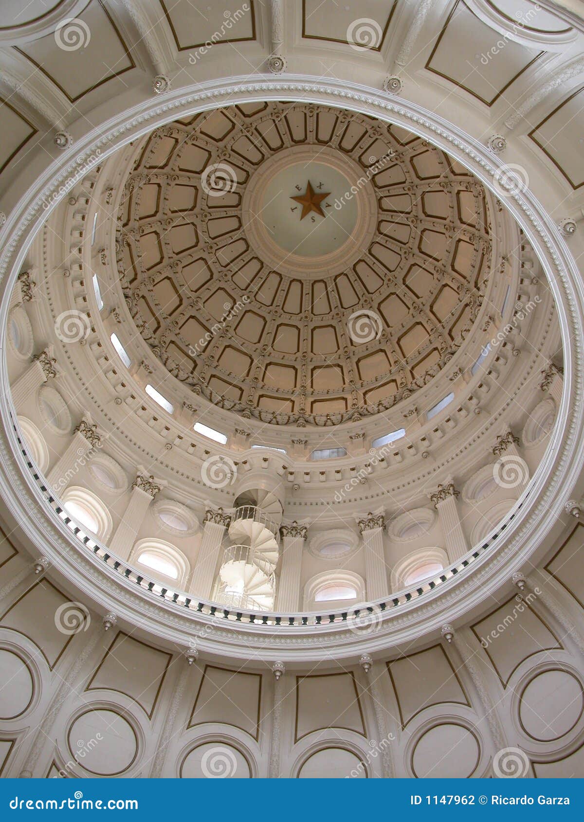 Texas Capitol Dome Interior Stock Photo - Image of building, congress ...