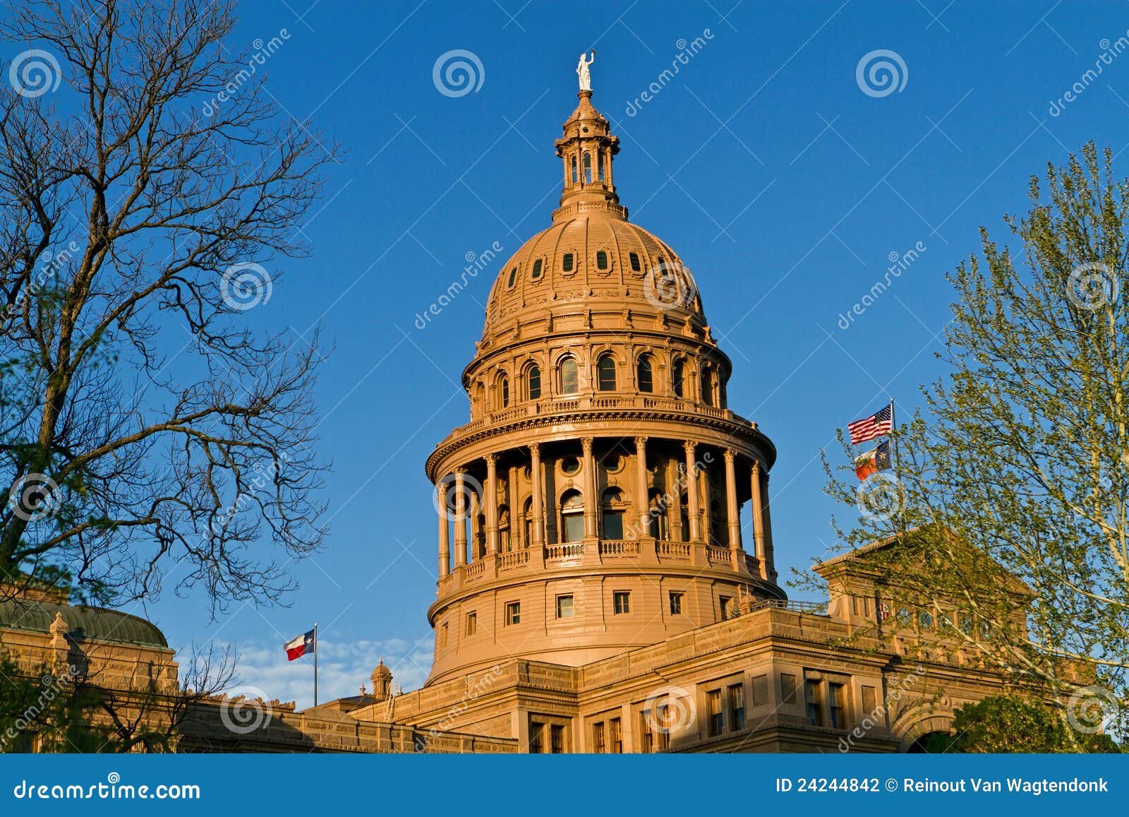 Texas Capitol Dome at Sunset Stock Photo - Image of government, proud ...
