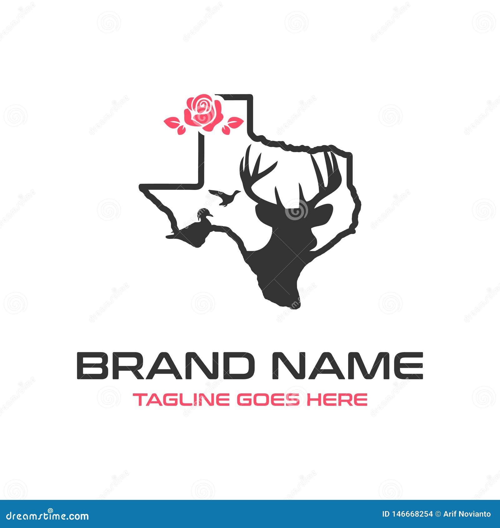 Texas deer logo stock illustration. Illustration of skull - 146668254