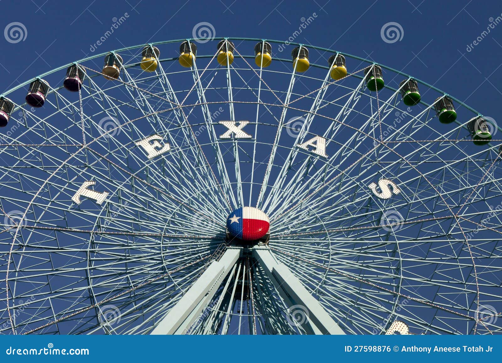 Texas Ferris Wheel editorial photo. Image of star, metal - 27598876