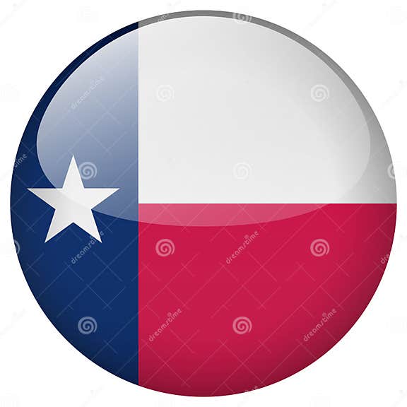 Texas flag button stock vector. Illustration of round - 302114392