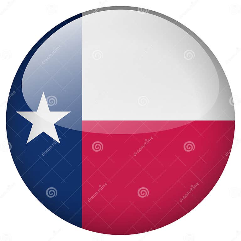 Texas flag button stock vector. Illustration of round - 302114392