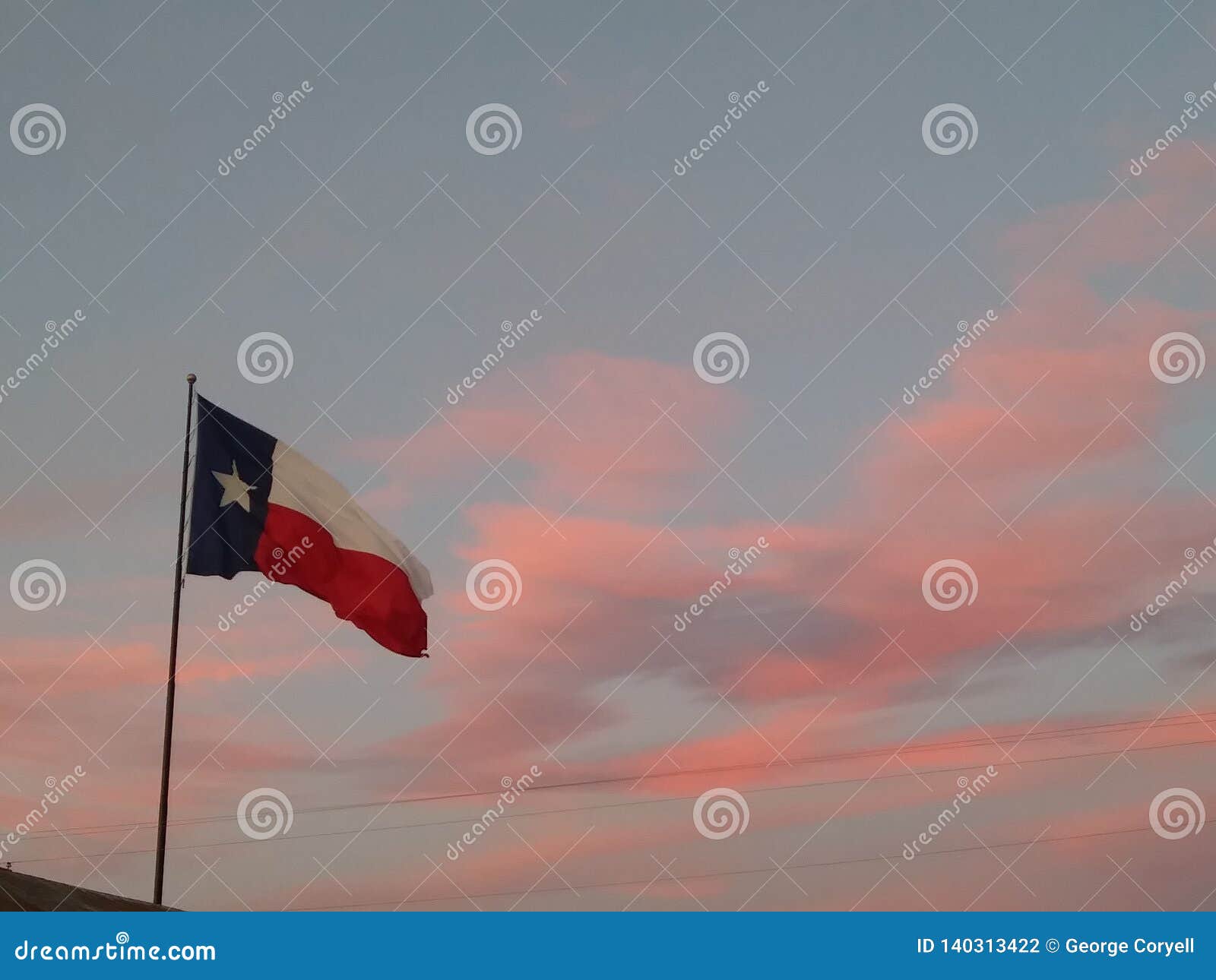 Texas flag stock photo. Image of clouds, pink, texas - 140313422