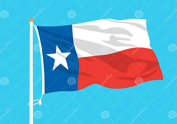 Texas flag waving stock illustration. Illustration of national - 117254352