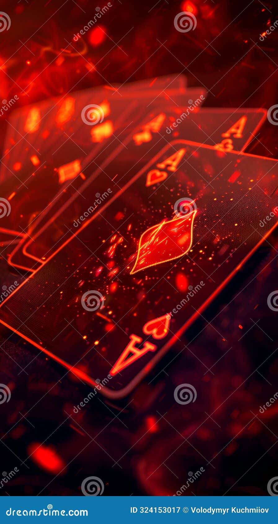 Texas Holdem Poker Card Combinations Stock Illustration - Illustration ...