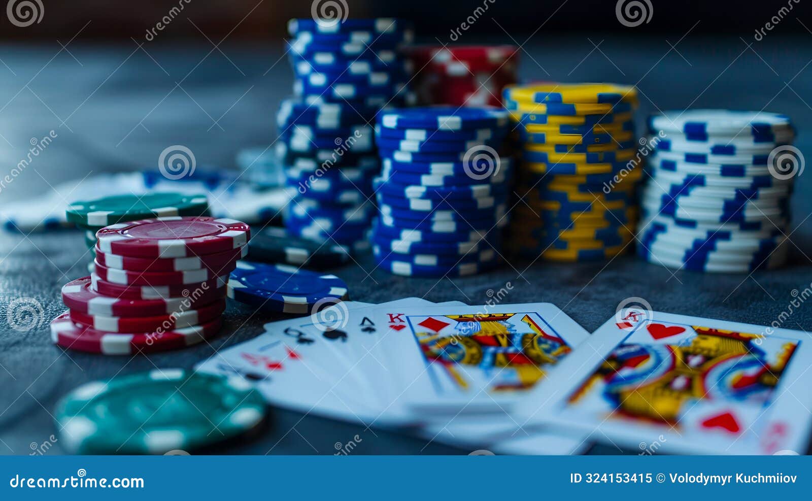 Texas Holdem Poker Card Combinations Stock Illustration - Illustration ...