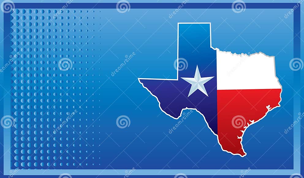 Texas icon on blue banner stock vector. Illustration of national - 10793596