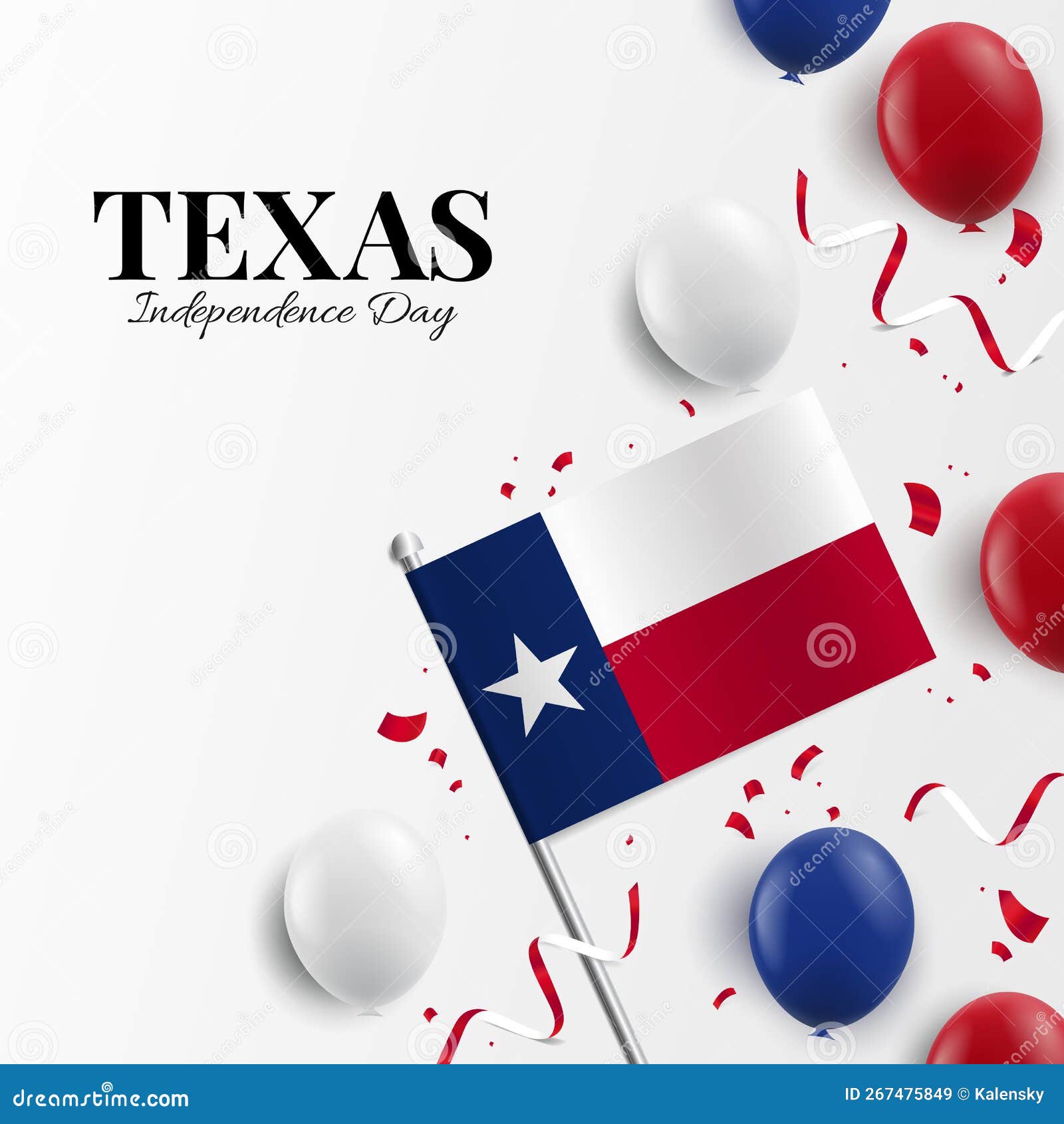 Texas Independence Day stock illustration. Illustration of liberty ...