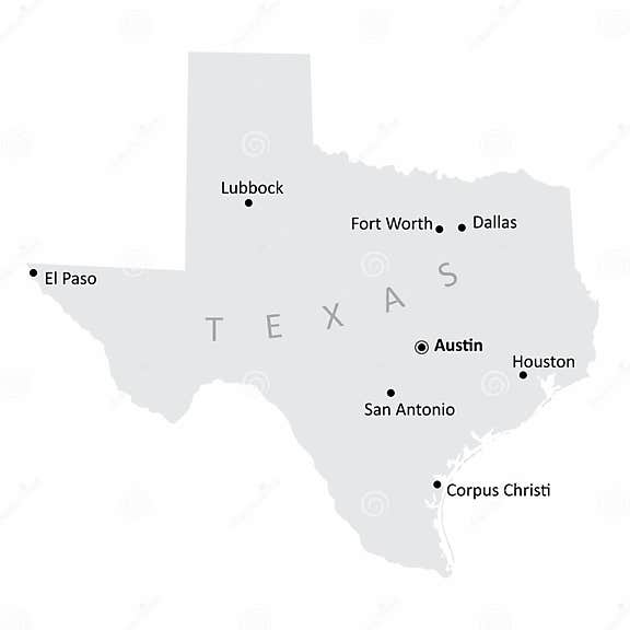 Texas isolated map stock illustration. Illustration of south - 188539518