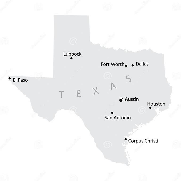Texas isolated map stock illustration. Illustration of south - 188539518