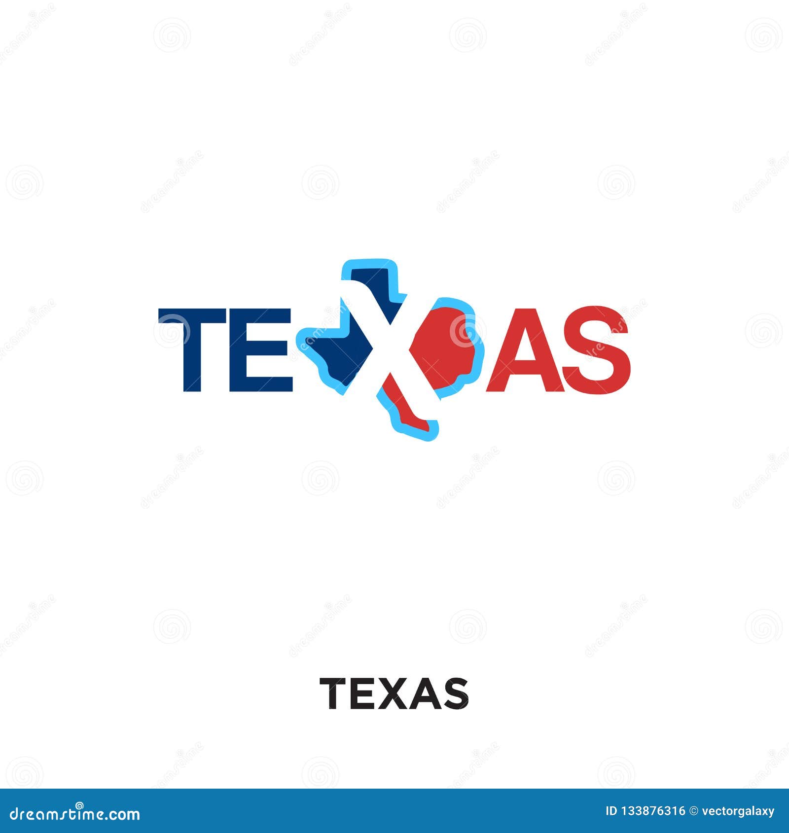 Texas Logo Isolated on White Background for Your Web, Mobile and Stock ...