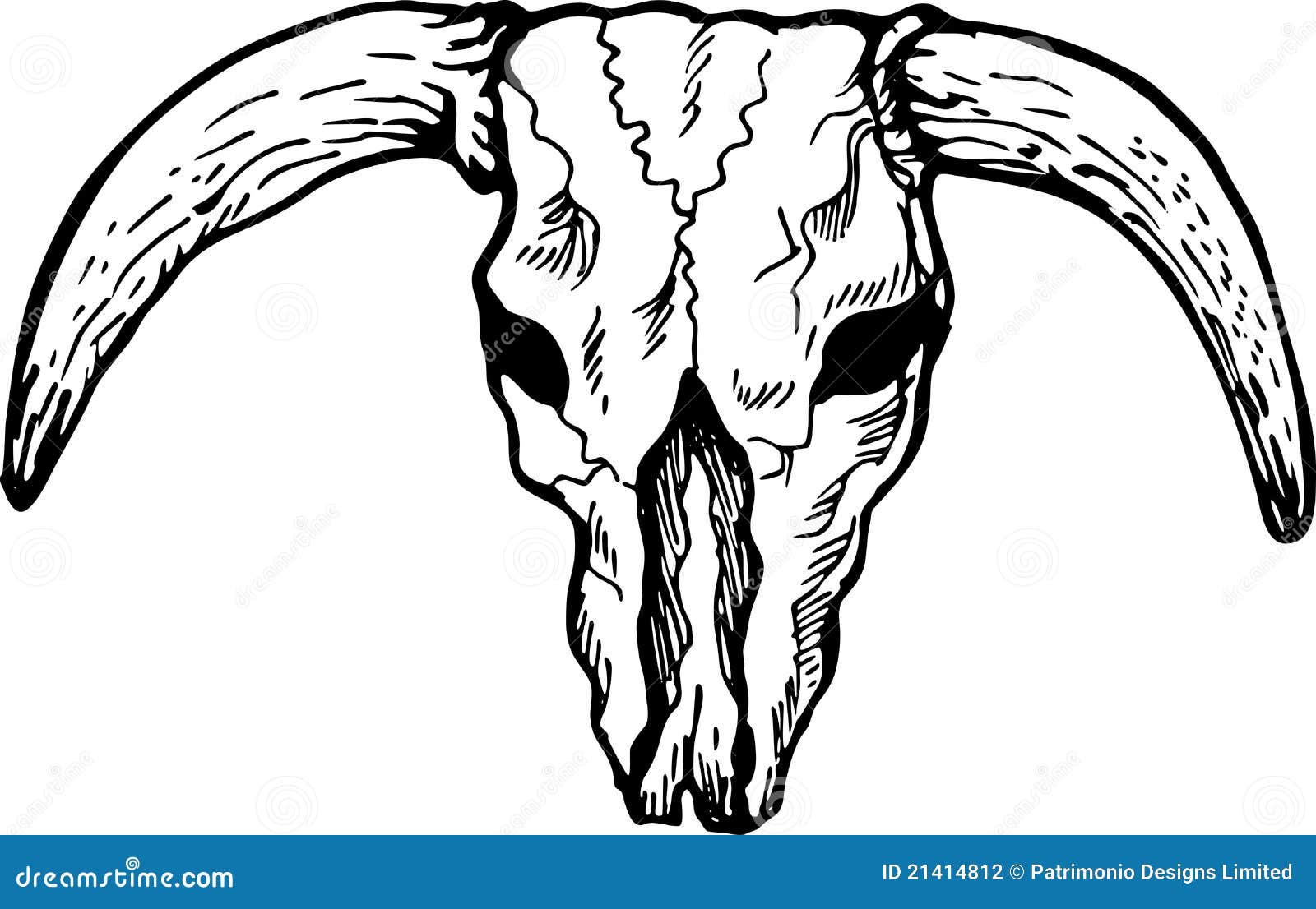 Texas Longhorn Bull Jumping Side View Continuous Line Drawing Cartoon ...