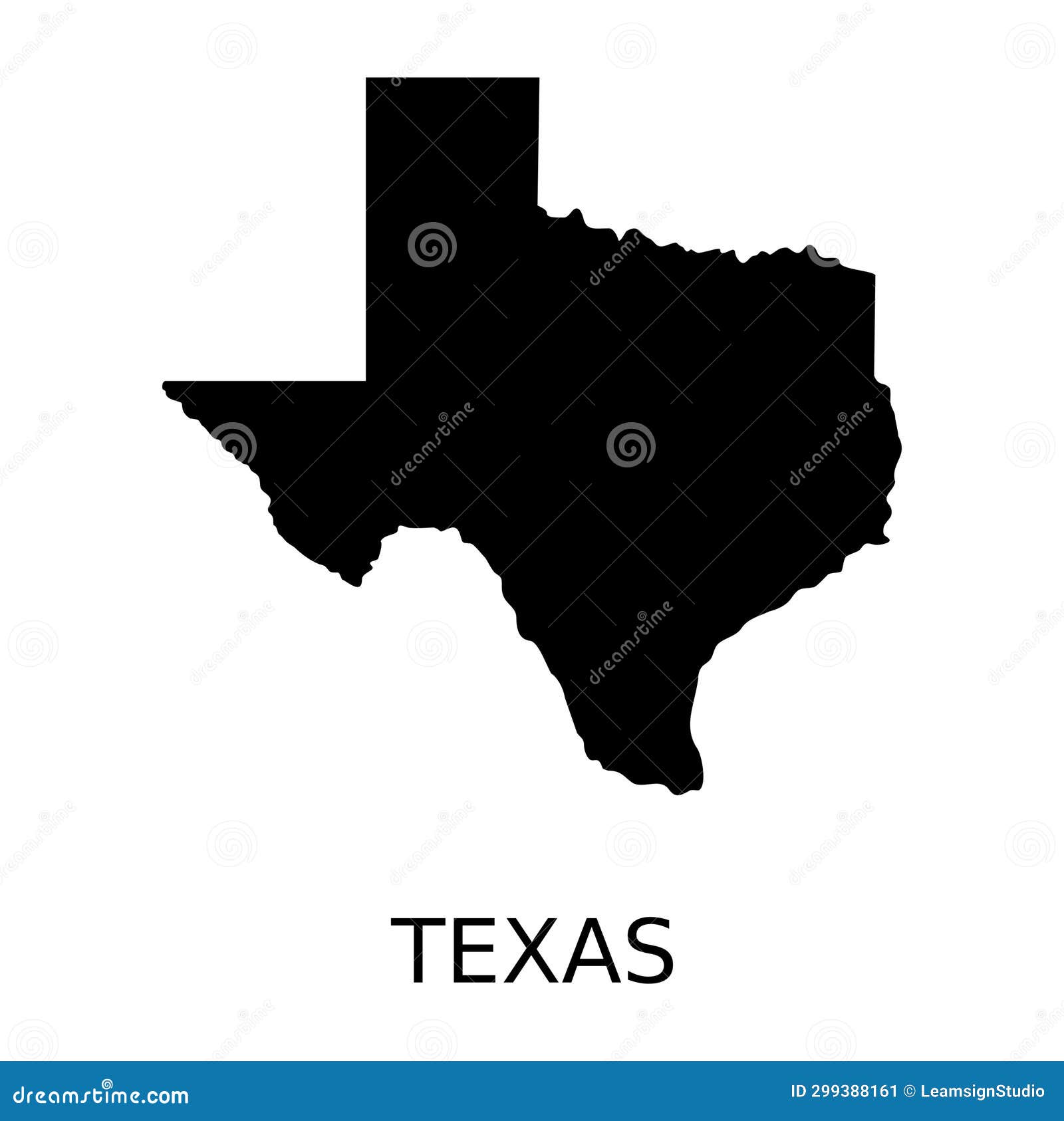 Texas Map Design Illustration Stock Illustration - Illustration of ...