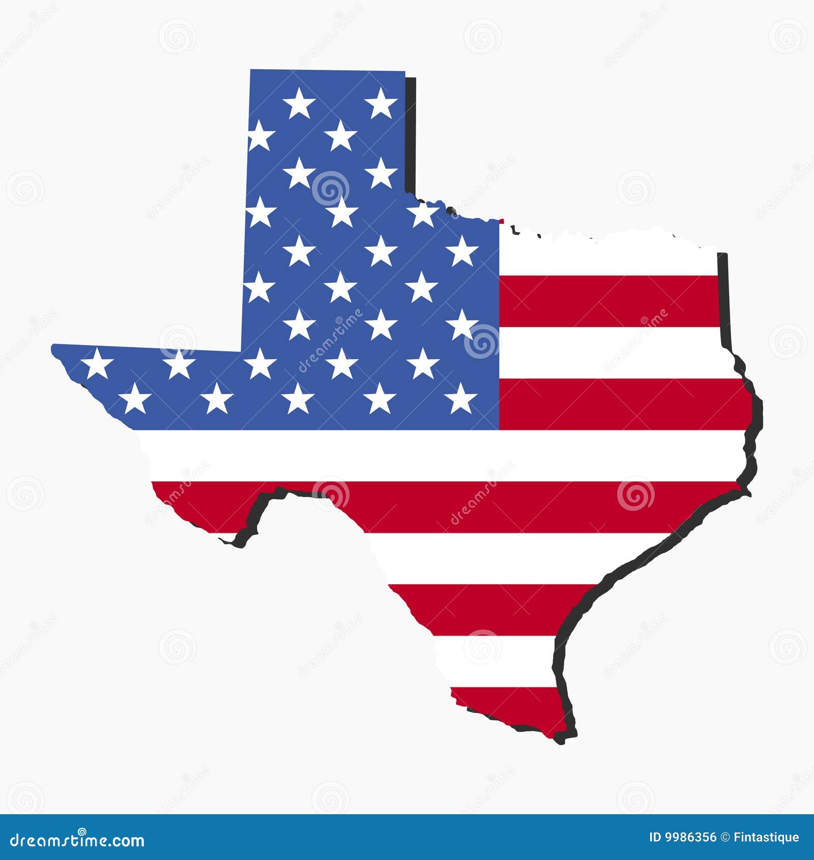 Texas map flag stock vector. Illustration of isolated - 9986356