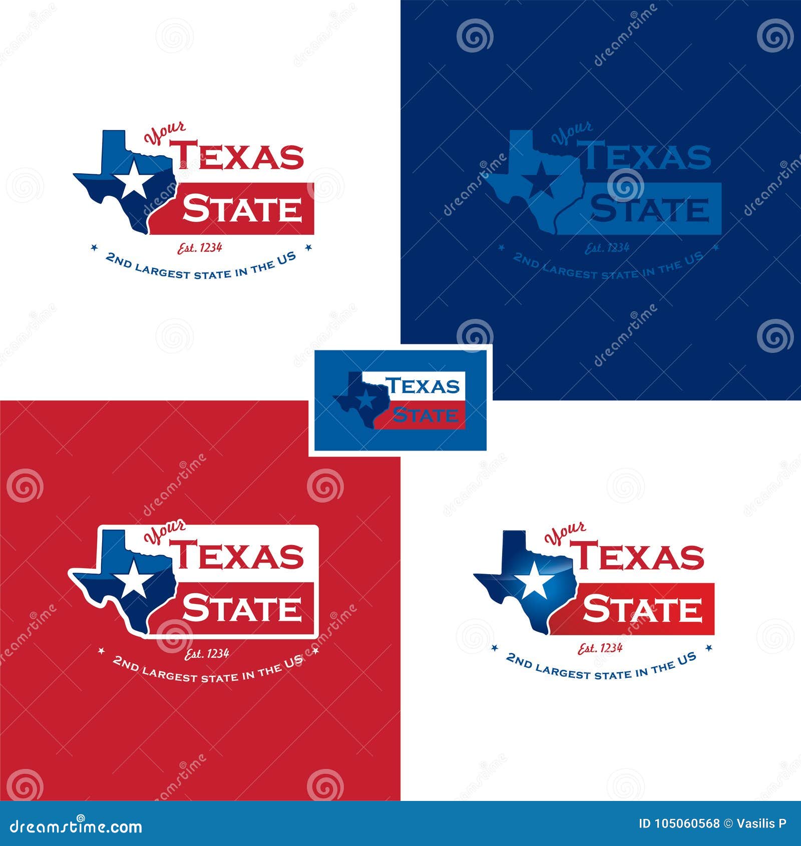 Texas Map and Flag stock vector. Illustration of icon - 105060568