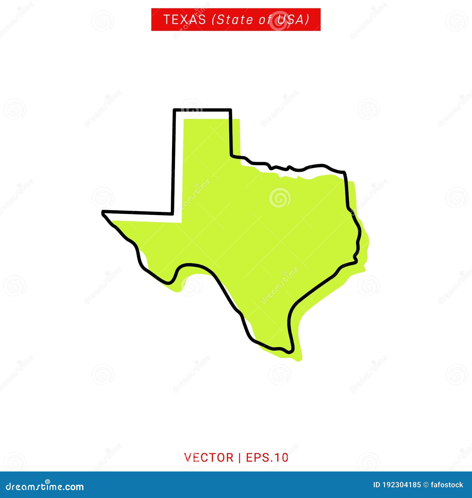 Texas Map Vector Design Template. Stock Vector - Illustration of ...
