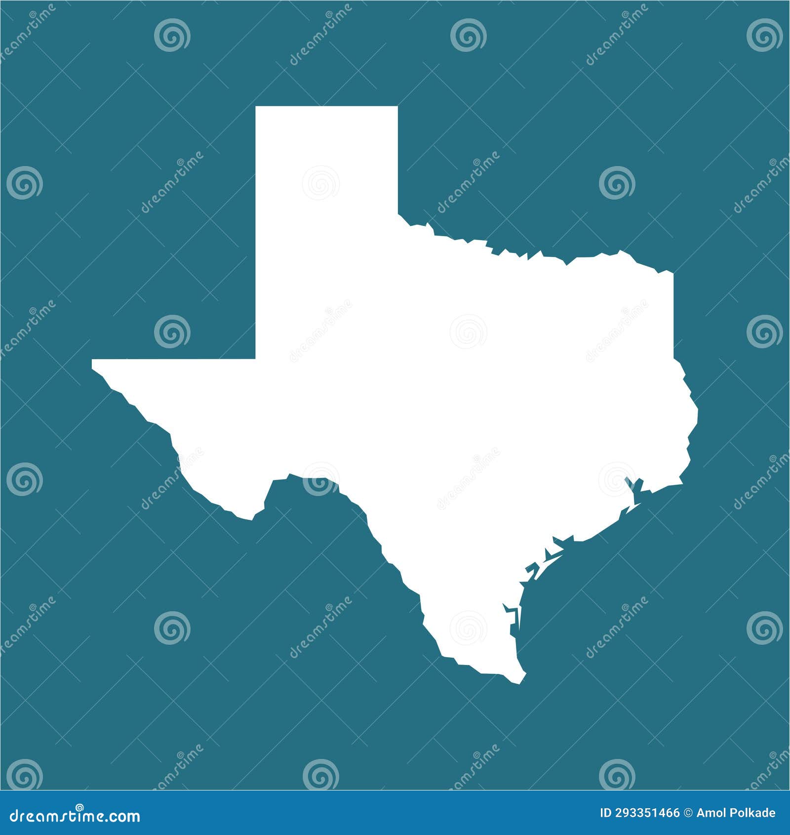 Texas map vector form art stock vector. Illustration of vector - 293351466