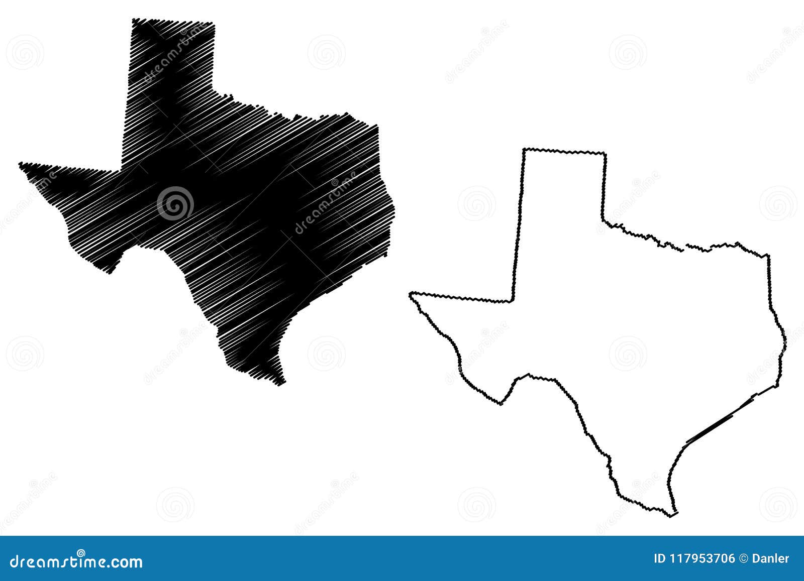 Texas map vector stock vector. Illustration of border - 117953706