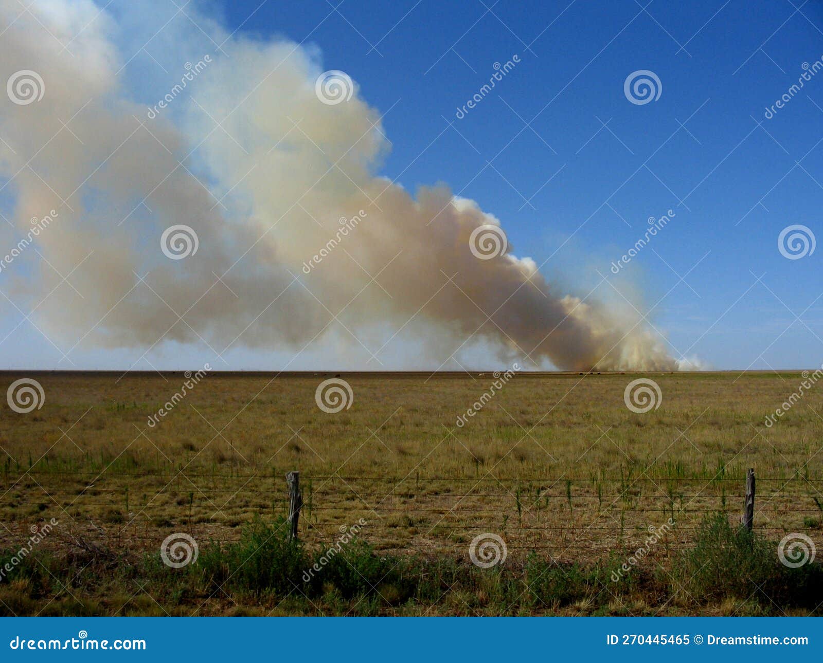 Texas Panhandle Out of Control Wildfire Burning on Ranch with Cattle ...