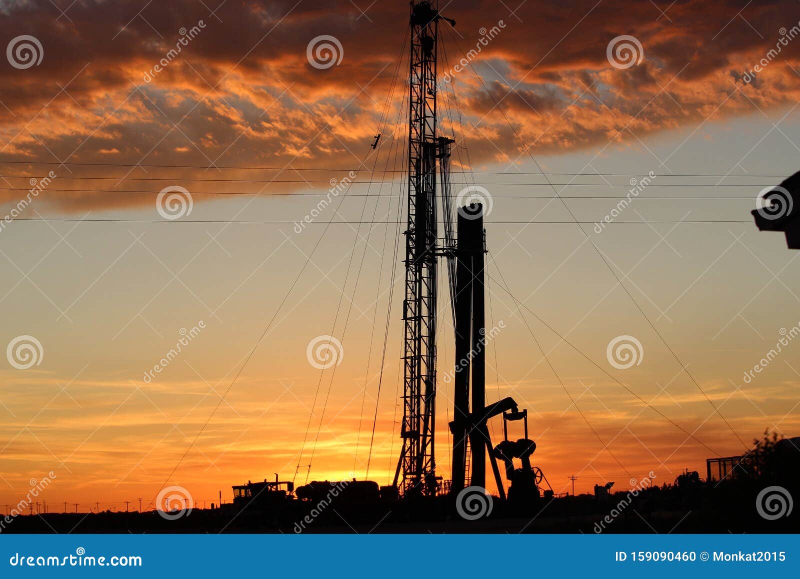Texas Pulling Unit with Pipe Stock Photo - Image of pulling, unit ...