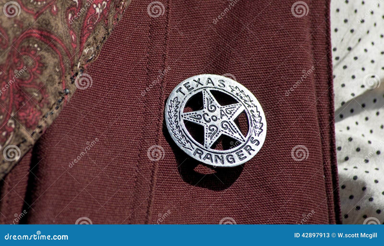 Texas Ranger Badge. stock image. Image of american, west - 42897913