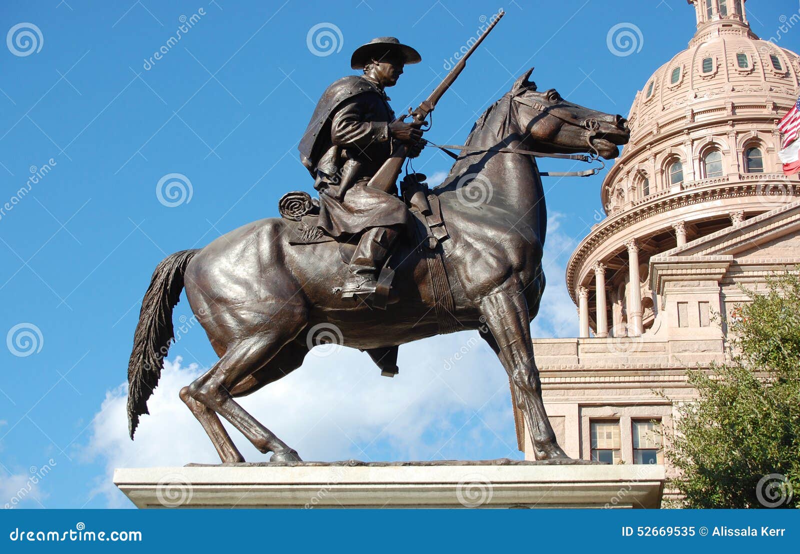 Texas Ranger Statue stock image. Image of stone, austin - 52669535