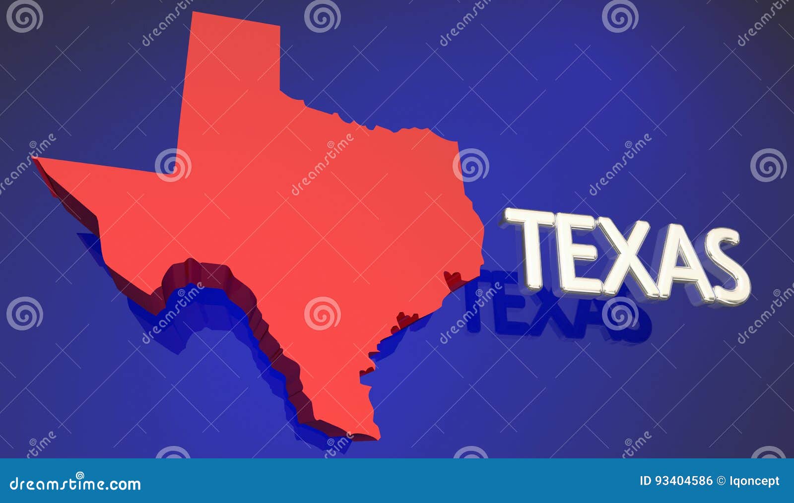 Texas Red State Map TX Ordnamn Stock Illustrationer - Illustration av ...