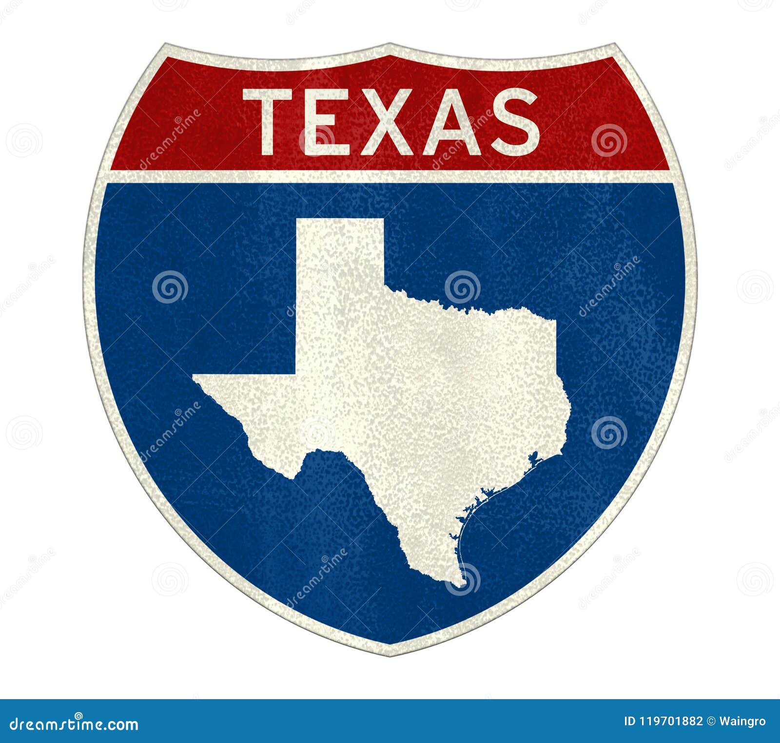 Texas road sign map stock illustration. Illustration of dallas - 119701882